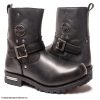 Milwaukee Engineer Leather Motorcycle Boots (Black)