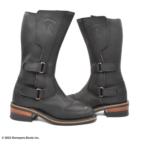 Chippewa 12" Black Leather Rally Motorcycle Boots