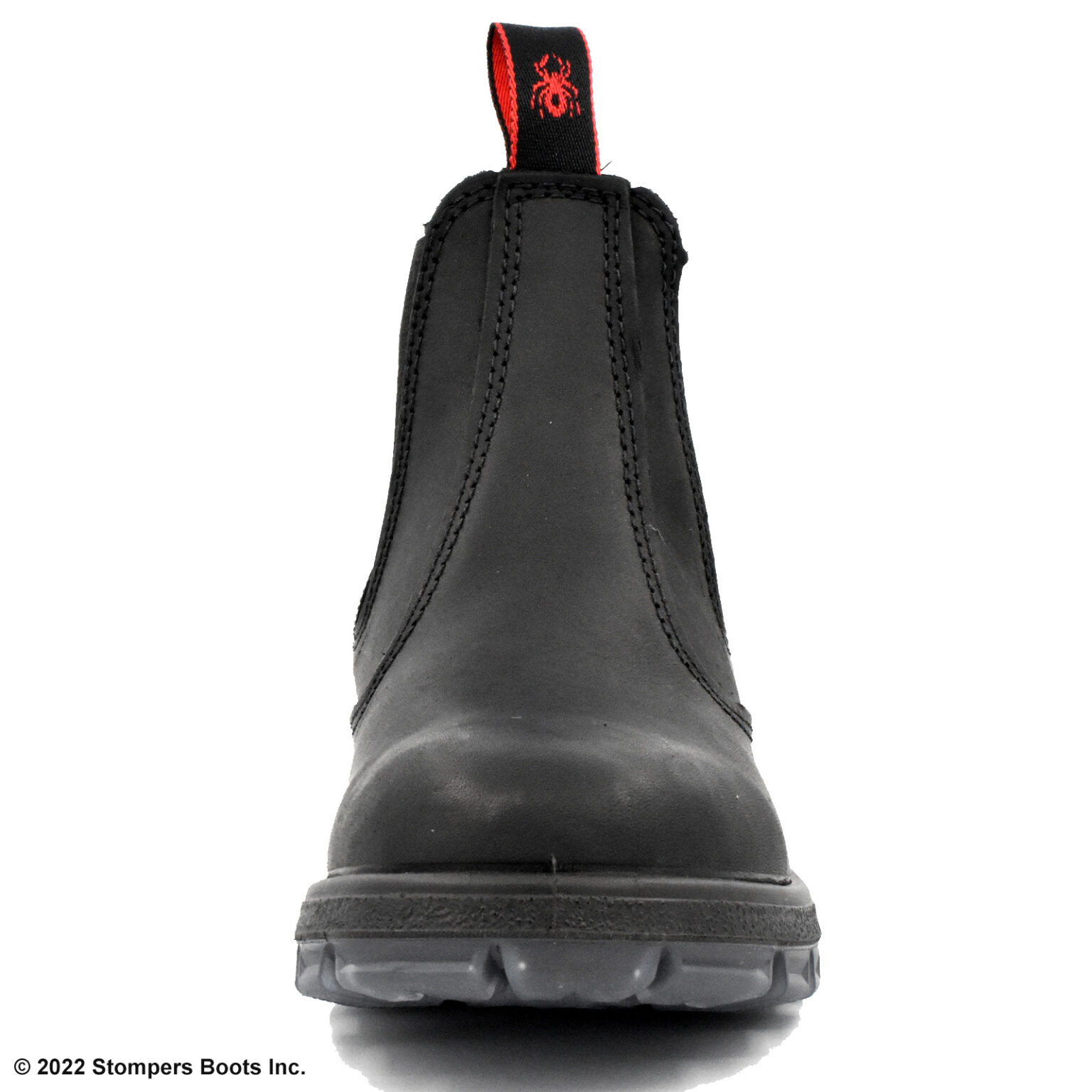 Redback 6" Leather Steel Toe Slip-On Work Boots (Black)