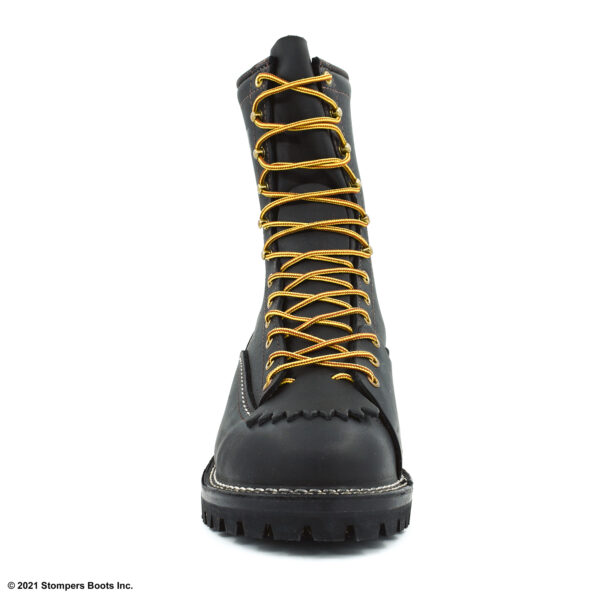 Wesco Highliner 10" Leather Lineman Boots (Black) Full-Grain