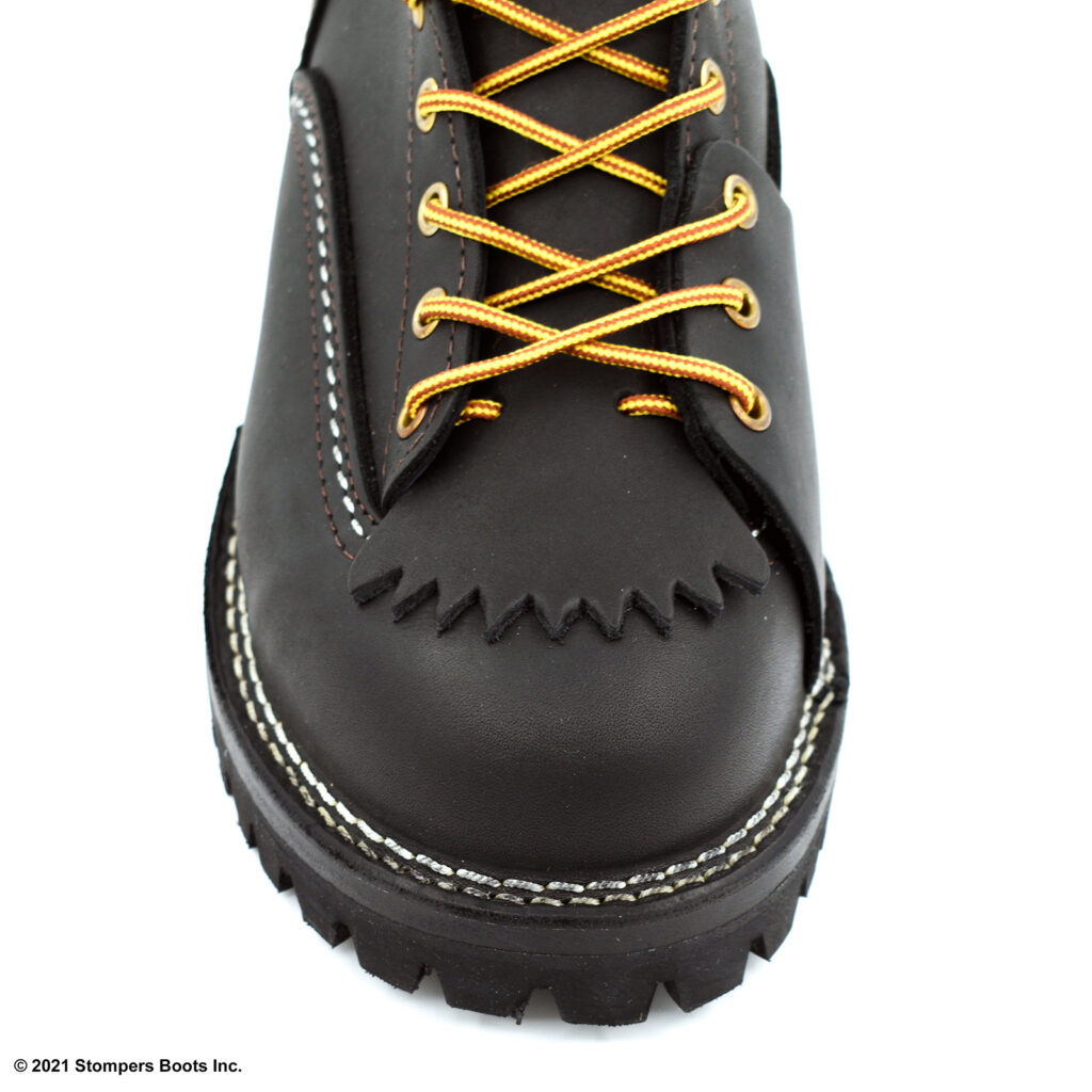 Wesco Highliner 10" Leather Lineman Boots (Black) Full-Grain
